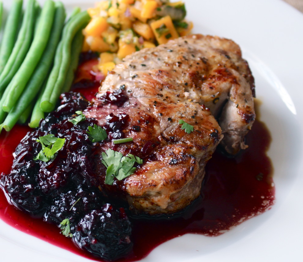 Pork tournedos with blackberry sauce - Charlotte Puckette